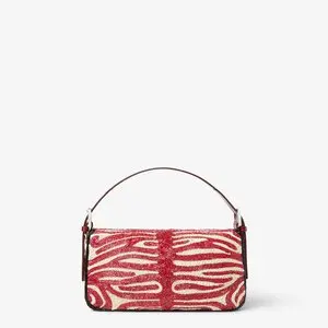 Fendi Baguette® 26424 Raffia And Bead Re Edition Bag